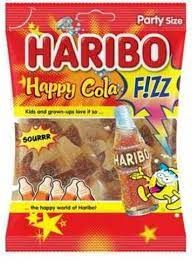 Buy Haribo Happy Cola Fizz Jelly Candy No Artificial Colors Sour, 160g ...