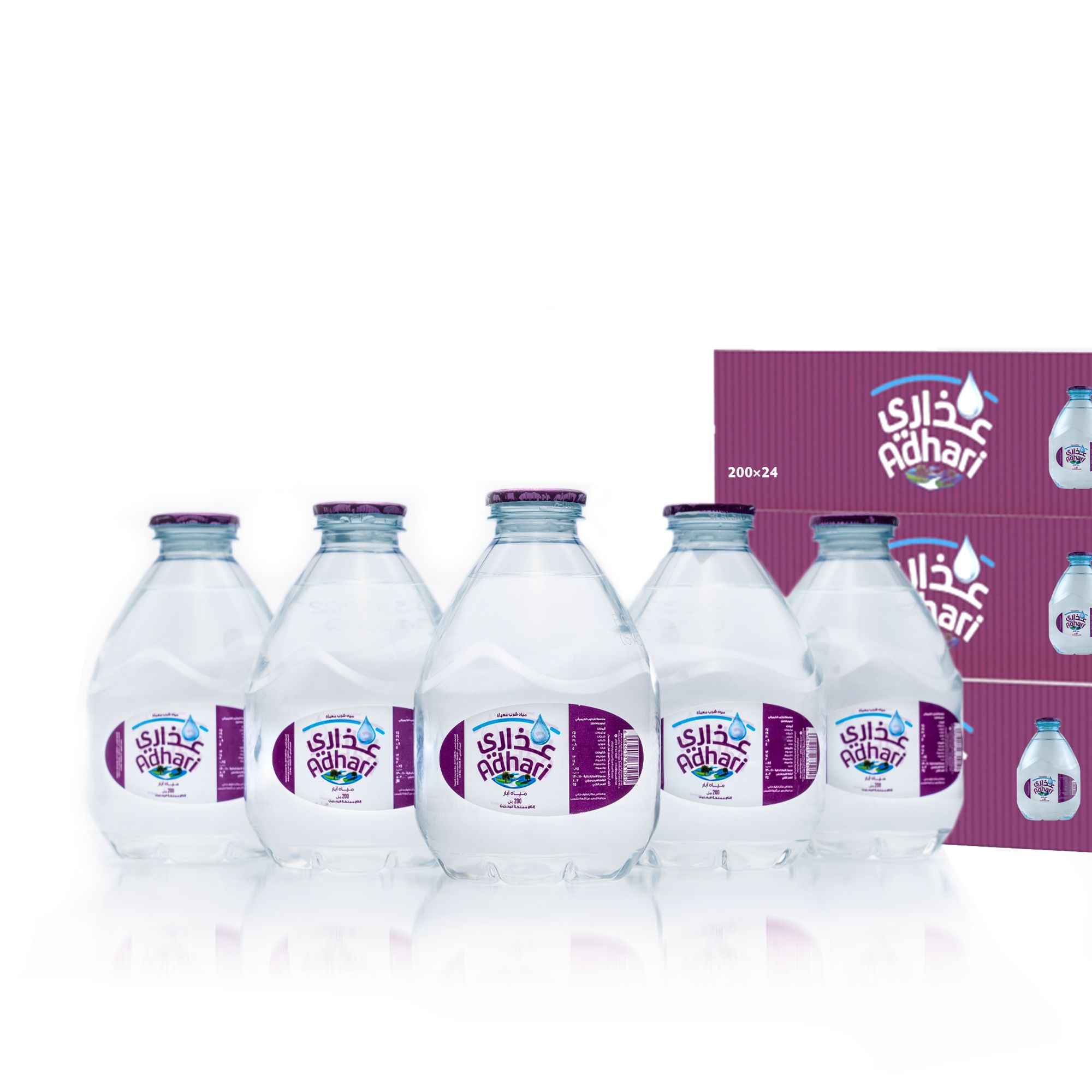 Buy Adhari Mineral Water 200 Ml X 24 Pcs Online in Kuwait | Talabat Kuwait