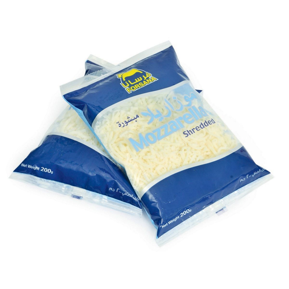 Buy Forsana Shredded Mozzarella Cheese 200 g x 2 Pcs Online in Kuwait ...