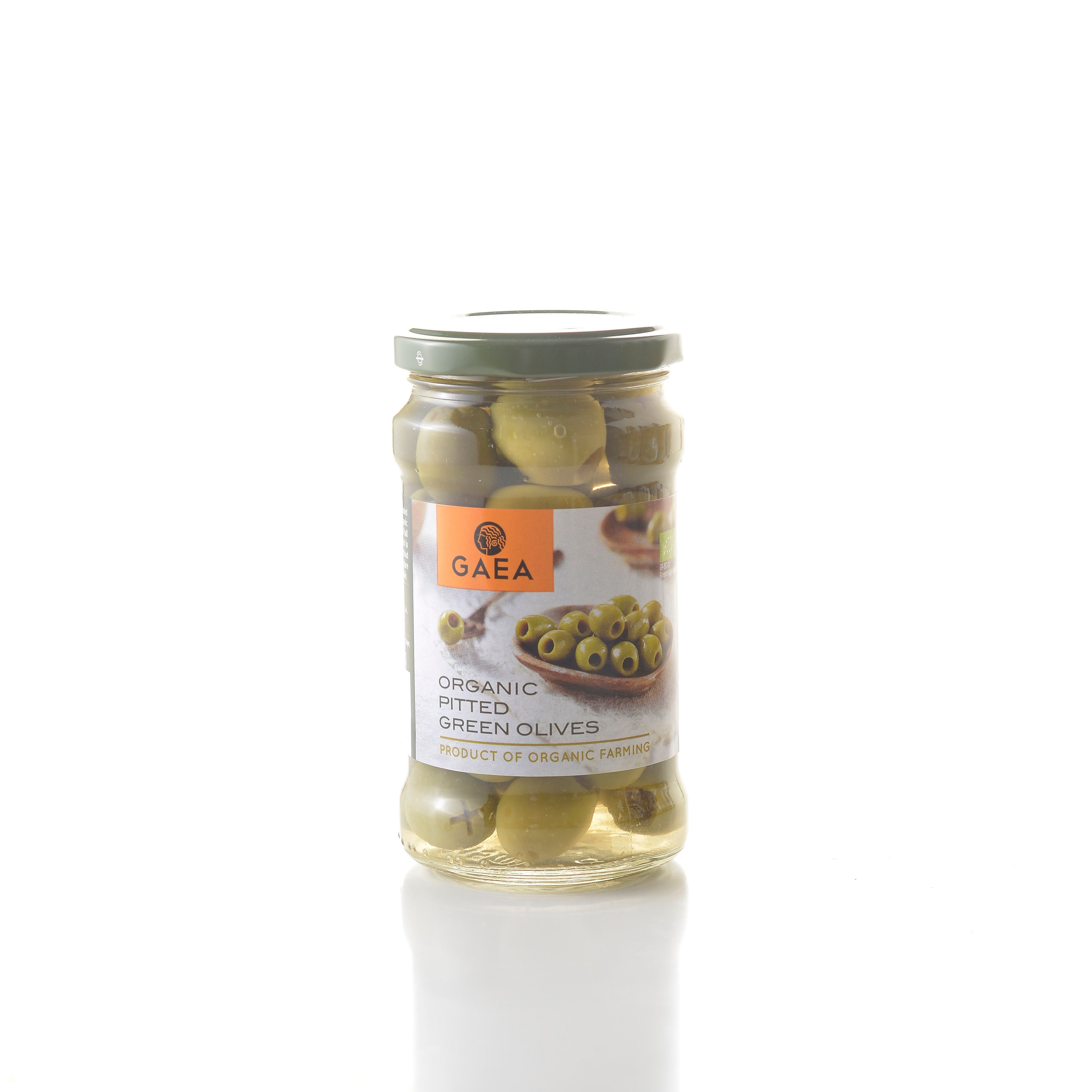 Buy Gaea Organic Pitted Green Olives 290 g Online in Kuwait | Talabat ...