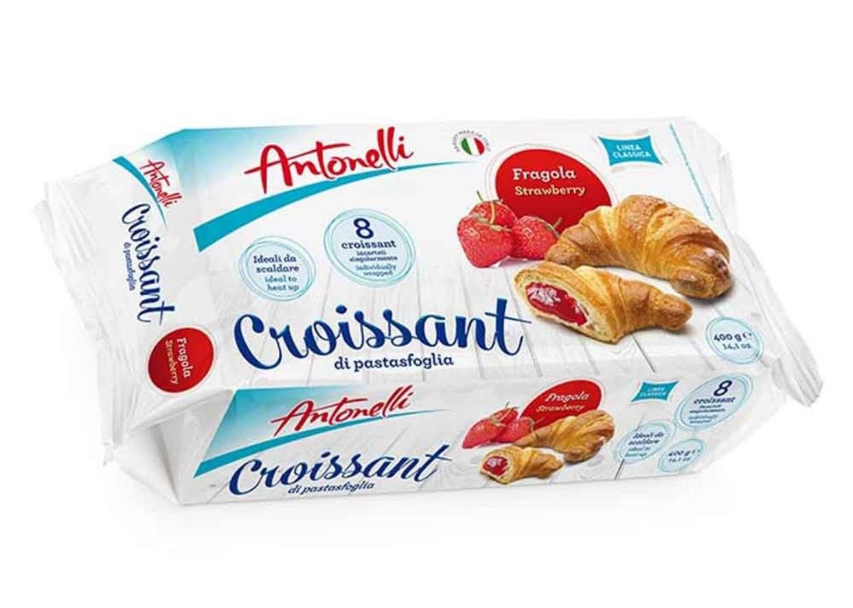 Buy Antonelli Croissant Strawberry 8 Pcs x 50 g Online in Kuwait ...