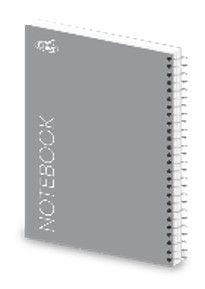 Buy Class PP Colored Spiral Notebook 60 Sheet A4 Grey Online in Kuwait ...