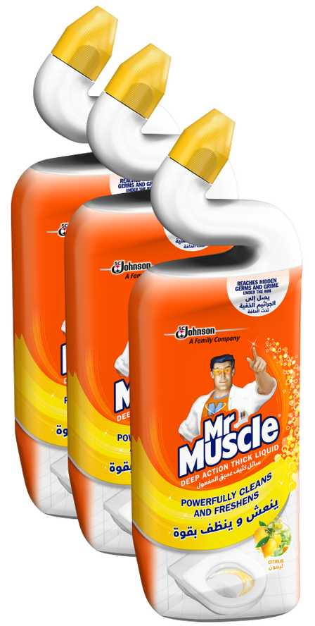 Buy Mr. Muscle Toilet Liquid Citrus 750 Ml 2+1 Free Online in Kuwait ...
