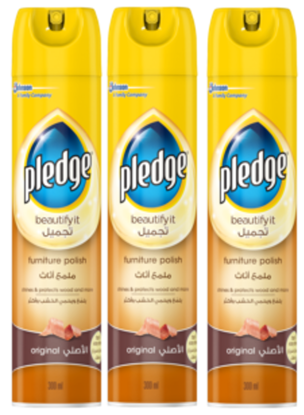 Buy Pledge Furniture Polish Natural 300 Ml Buy 2+1 Free Online in ...