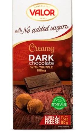 Buy Valor Sugar Free Dark Chocolate with Truffle Cream 100 g Online in ...