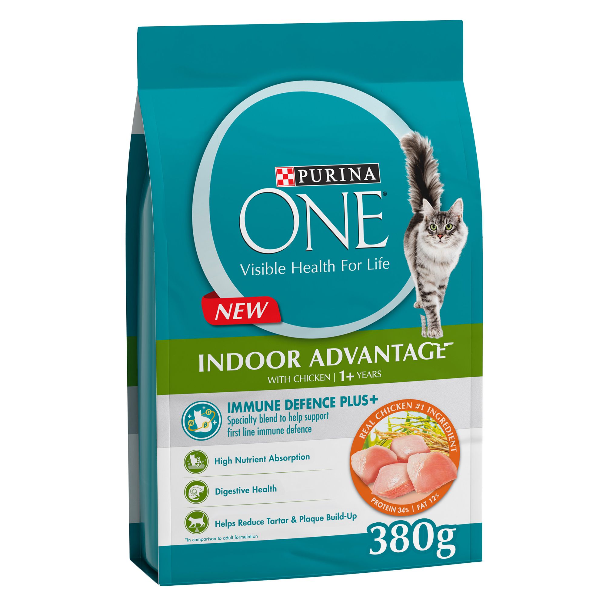 Buy PURINA ONE Indoor Advantage Chicken 380 g Online in Kuwait ...