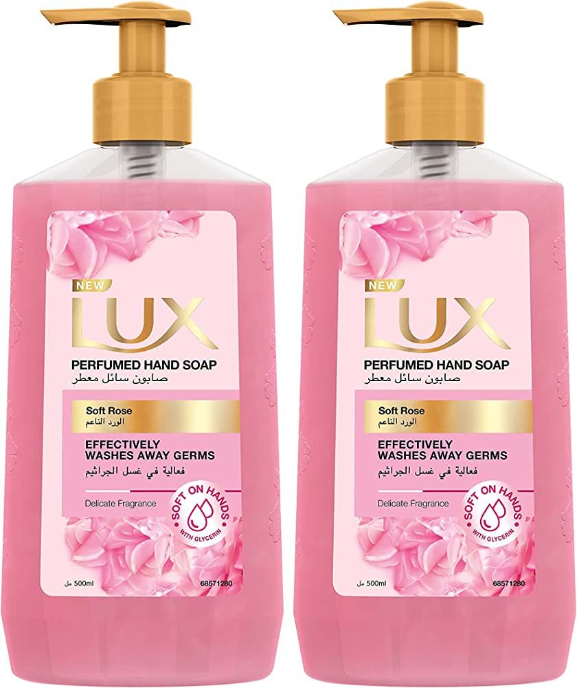 Buy Lux Antibacterial Liquid Handwash Glycerine Enriched Soft Rose 2 X ...