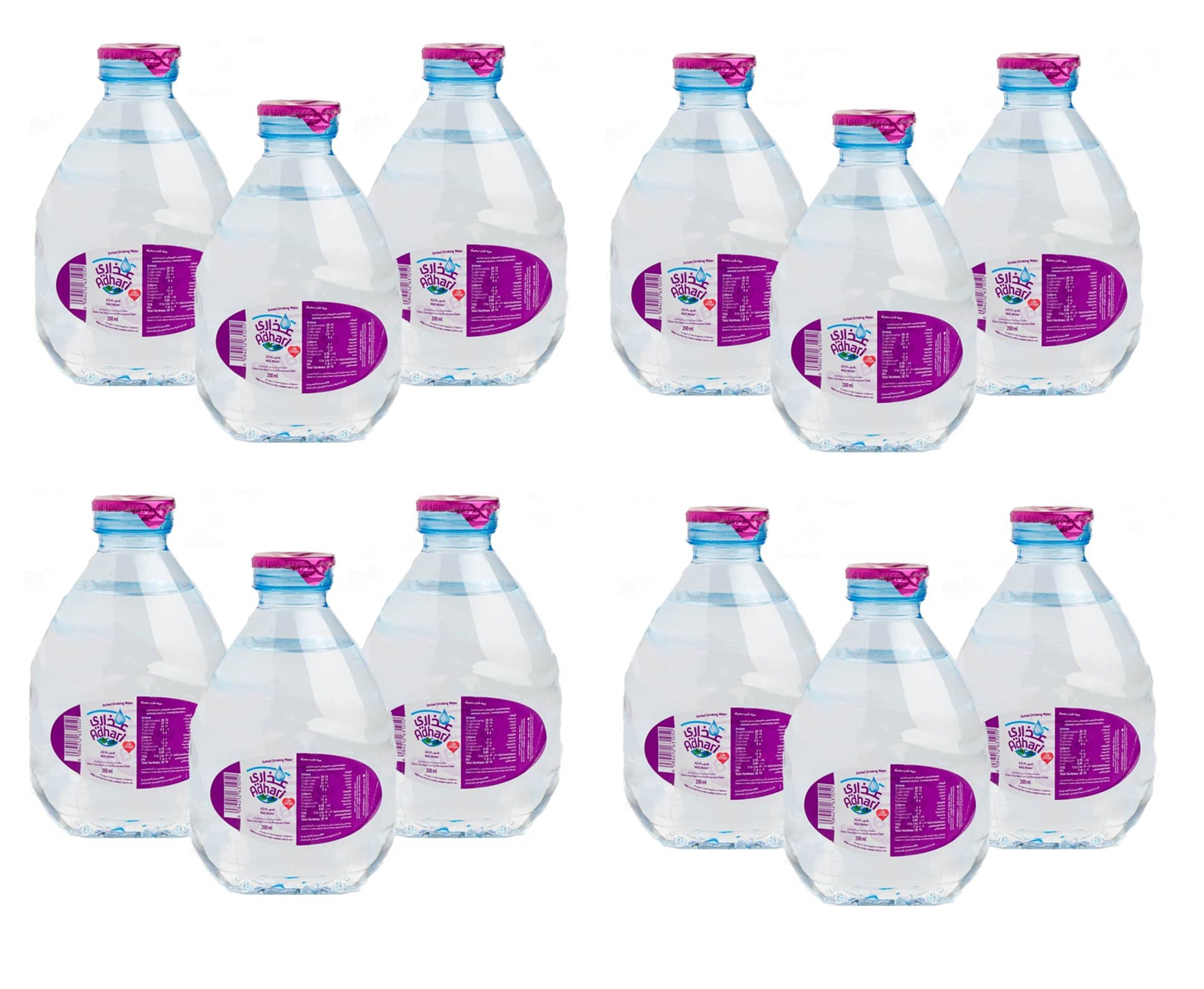 Buy Adhari Water 200 ml x 12 Pcs Online in Kuwait | Talabat Kuwait