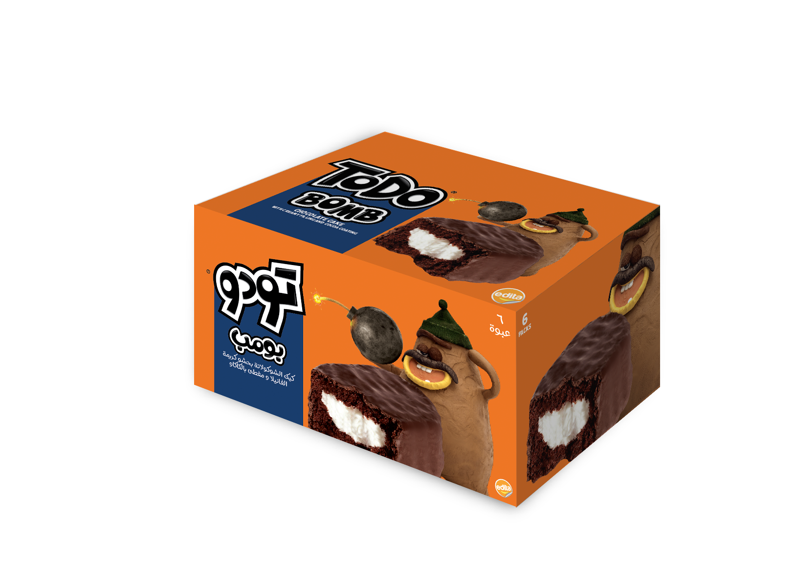 Buy Todo Bomb Chocolate Vanilla Cake, 6 Pieces Online in Kuwait ...