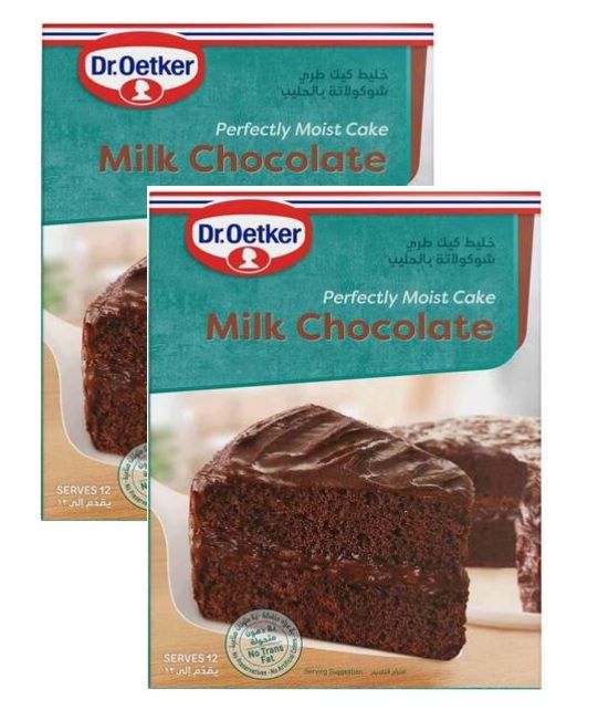 Buy Dr.Oetker Moist Cake Milk Chocolate 500g x 2 Packs Online in Kuwait ...