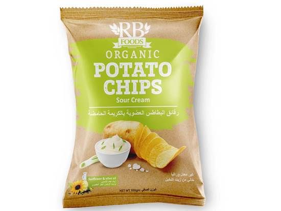 Buy RB Foods Organic Potato Chips With Sour Cream 100G Online in Kuwait ...