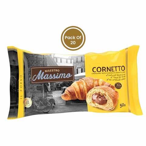 Buy Massimo Cornetto Chocolate Croissant 50G Online in Kuwait | Talabat ...