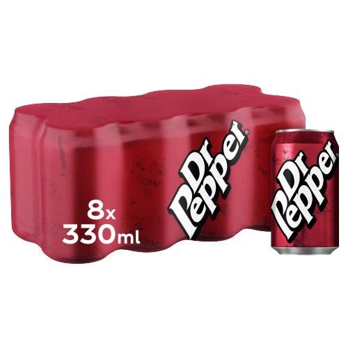 Buy Dr Pepper Regular 330ml x 8 Pcs Online in Kuwait | Talabat Kuwait