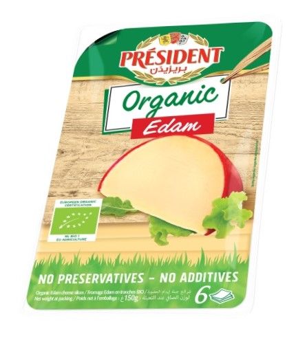 Buy President Organic Edam Slice 150 G Online in Kuwait | Talabat Kuwait