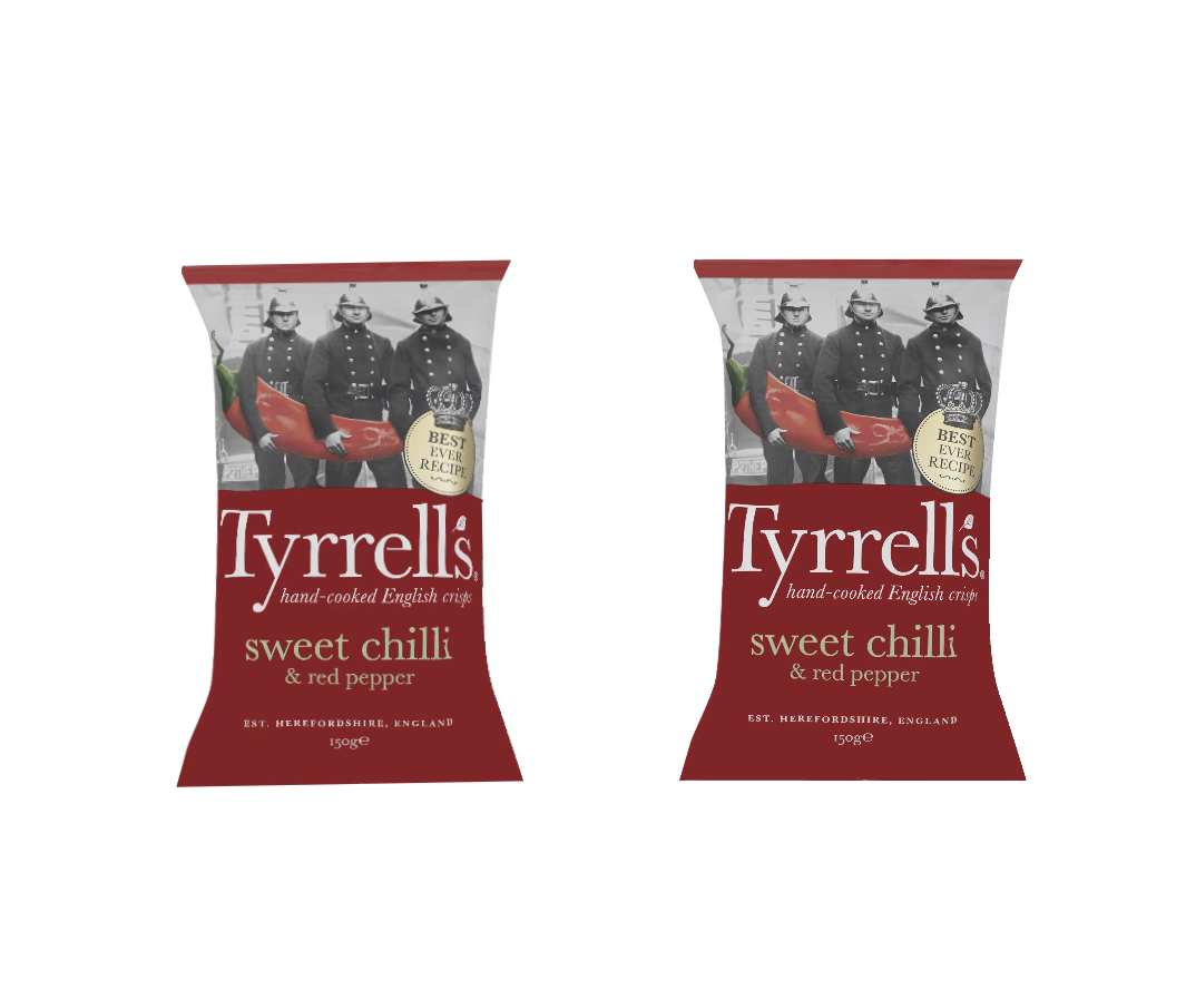 Buy Tyrrells Sweet Chilli & Red Pepper 150g x 2 packs Online in Kuwait ...