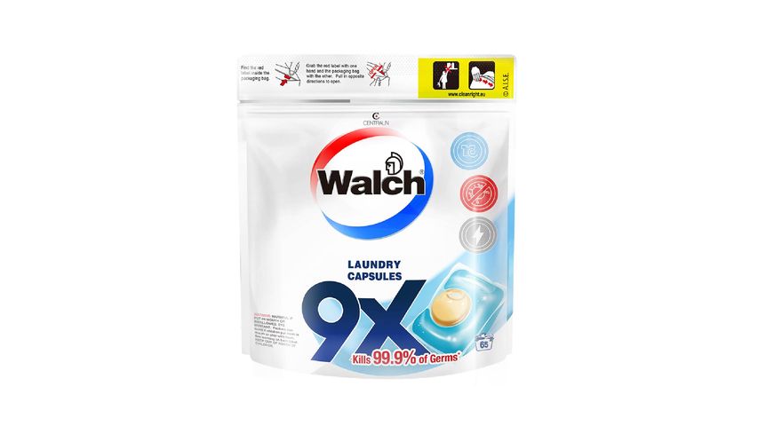 Walch 9X Antibacterial Laundry Capsules Refill 12g*65pcs delivery in ...