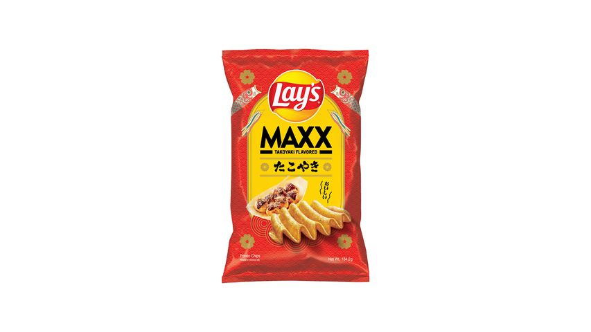 Lay's - Maxx Takoyaki Flavoured Potato Chips 184.2g delivery in Hong ...