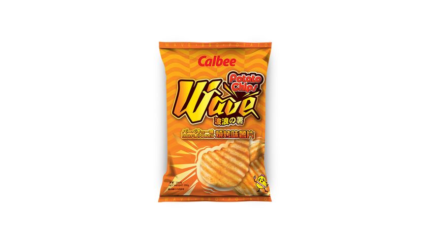 Calbee BBQ Flavoured Wave Cut Potato Chips Mega Pack 200g delivery in ...