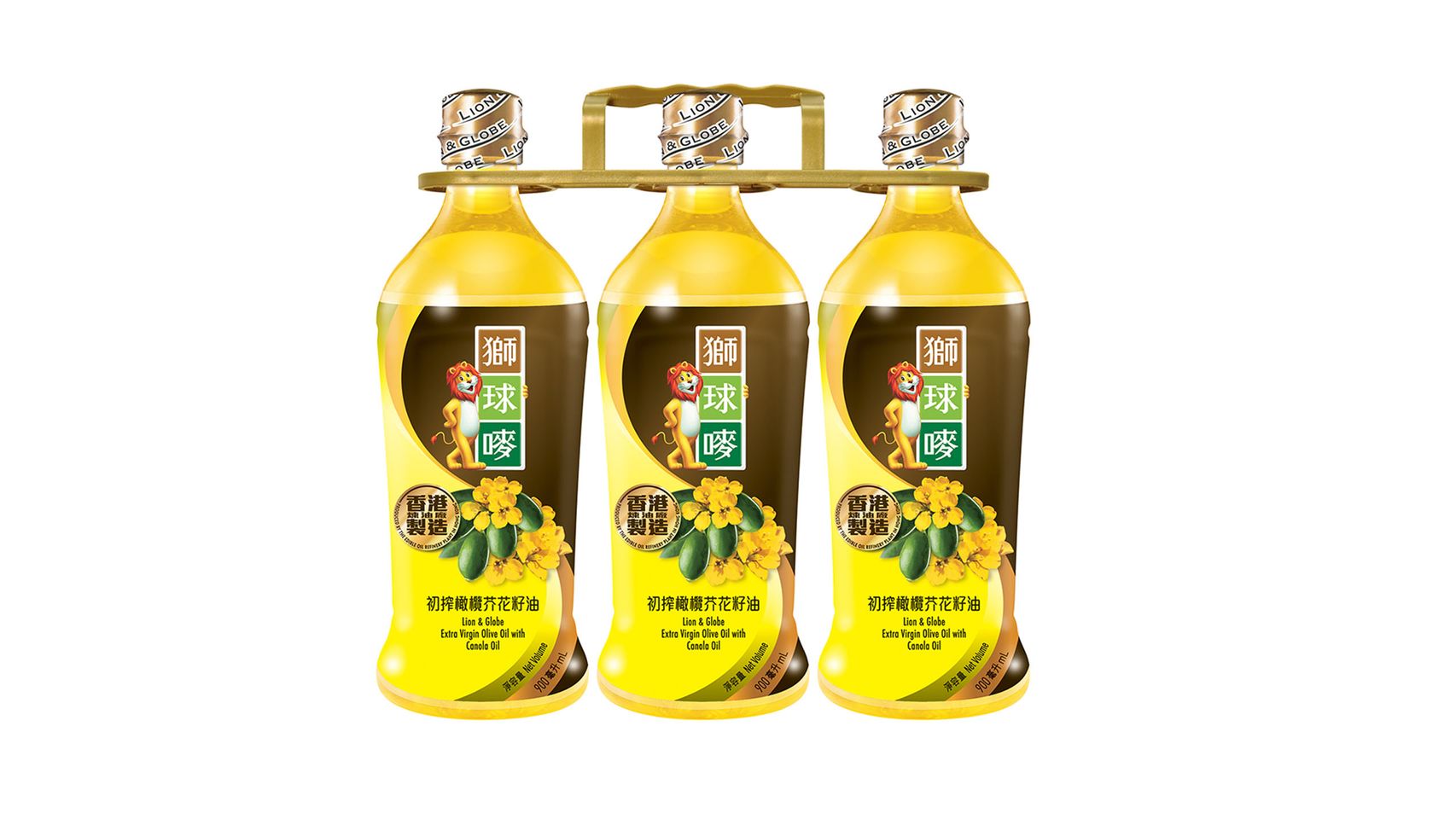 Lion & Globe Extra Virgin Olive Oil with Canola Oil 3 x 900ml delivery ...