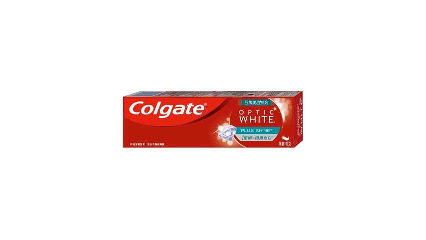 Colgate Optic White Plus Shine 100g (The new and old packaging will be ...