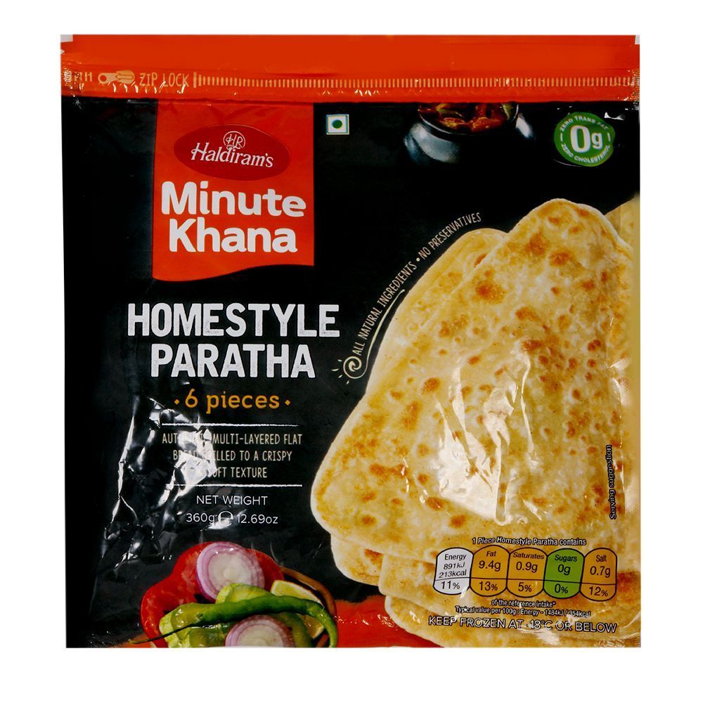 Buy Haldiram's Frozen Home Style Paratha, 360g Online in UAE | Talabat UAE