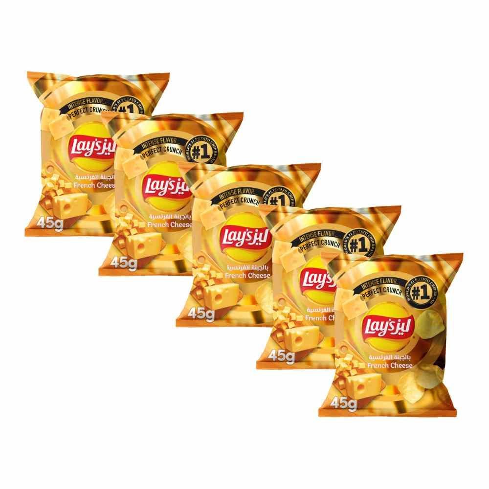 Buy Lay's French Cheese Potato Chips, 45g x 5 Online in UAE | Talabat UAE
