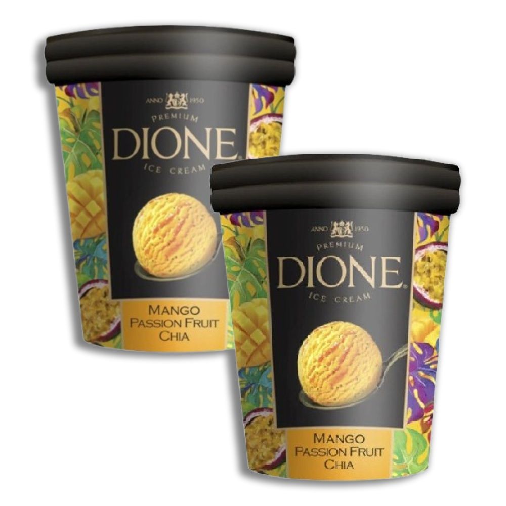 Buy Dione Mango Passsionfruit Chia Ice Cream 475ml x 2 Pcs Online in ...