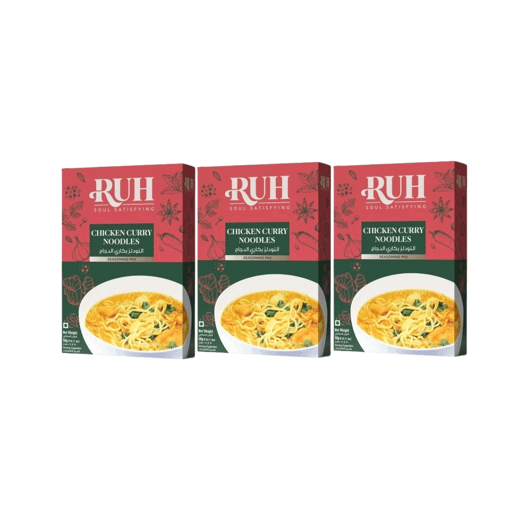 اشترِ Ruh Chicken Curry Noodles 50g x 3 pcs أونلاين في UAE | طلبات UAE