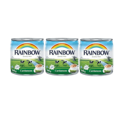 اشترِ Rainbow Cardamom Evaporated Milk 170g (Pack of 3) أونلاين في UAE ...