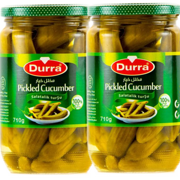 Buy Al Durra Pickled Cucumber Baby 12x710g pack of 2 Online in UAE ...