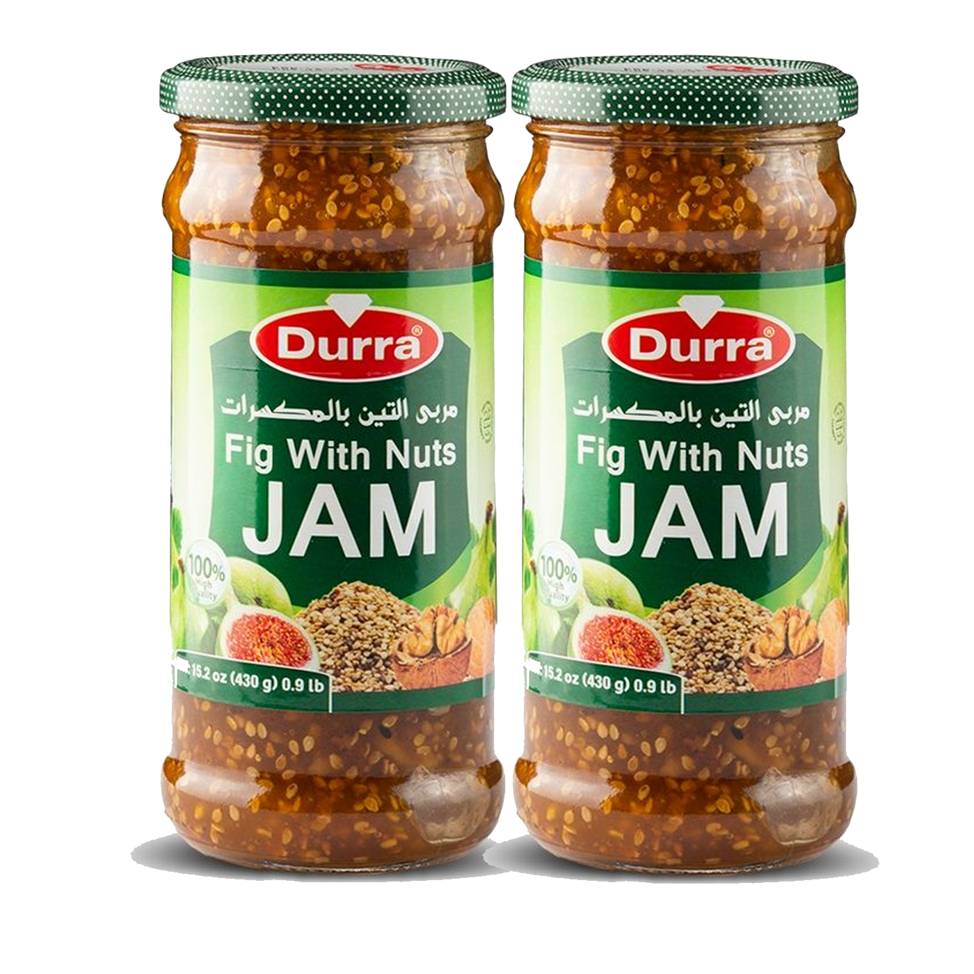 Buy Al Durra Fig With Nuts Jam 12x430 g pack of 2 Online in UAE ...