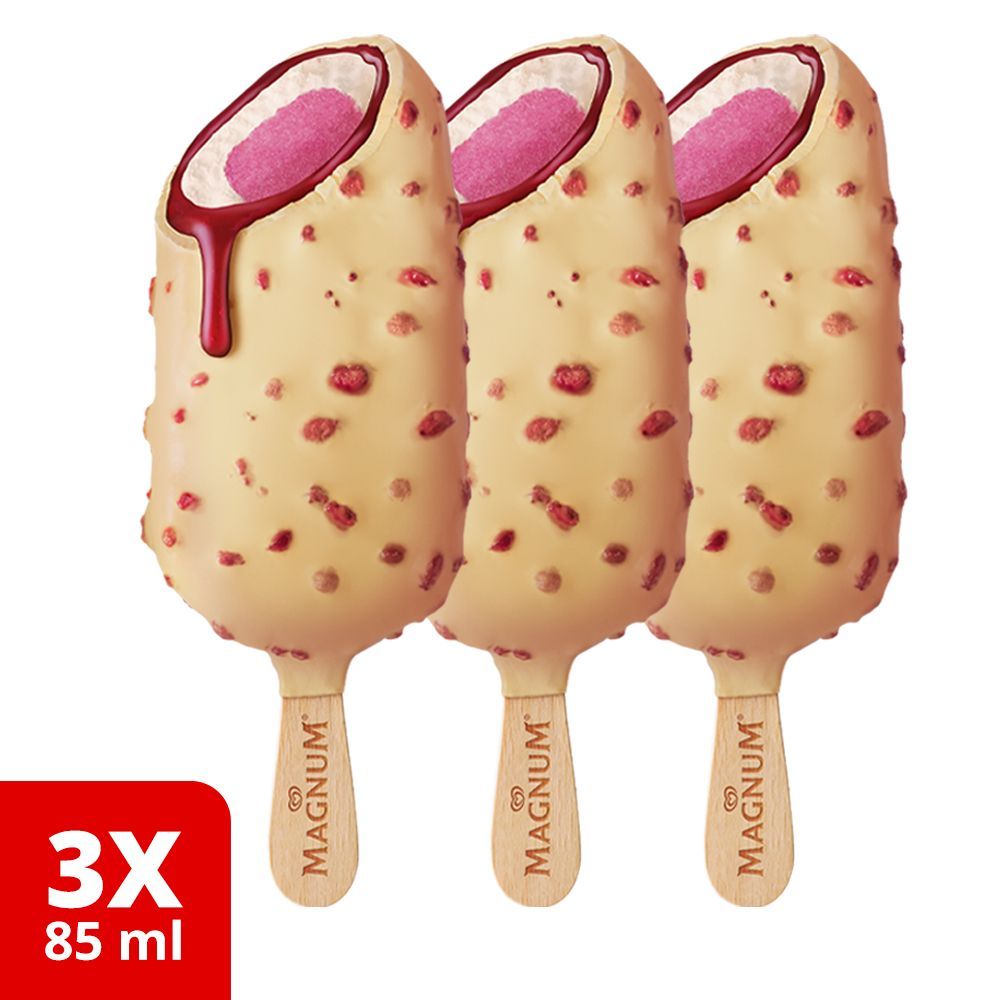 Buy Magnum Double Euphoria Lemon & Raspberry Ice Cream Stick 85ml x 3 ...