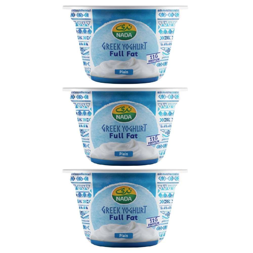 Buy NADA Greek Yoghurt Plain 160g x 3 Pcs Online in UAE | Talabat UAE