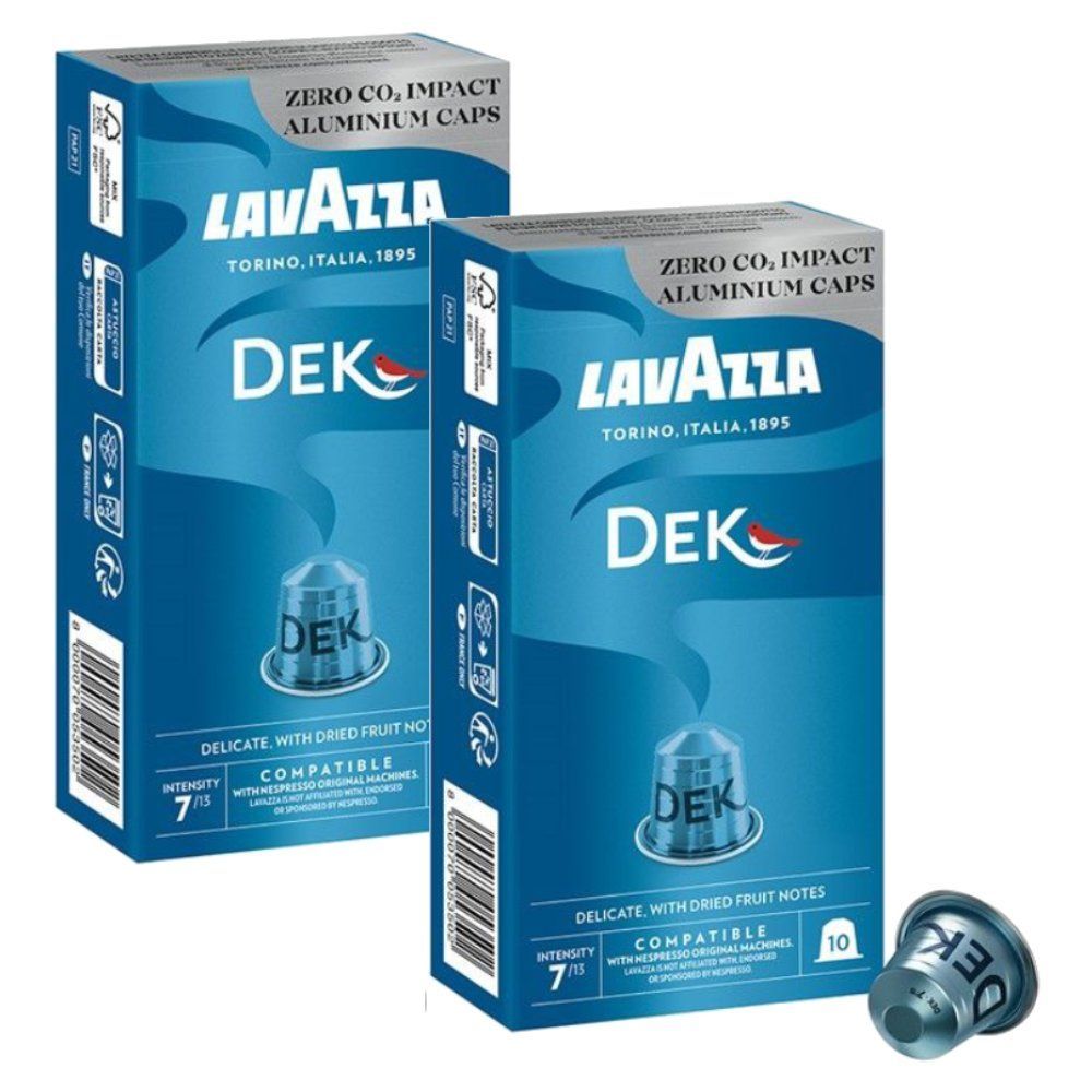 Buy Lavazza Dek Coffee Nespresso Original 10 capsules x 2 pcs Online in ...