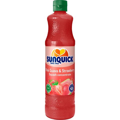 Sunquick Pink Guava & Strawberry Squash Concentrate Juice 700ml delivery in Bangladesh | foodpanda