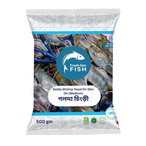 Golda Shrimp Head On Skin On Medium 500g delivery in Bangladesh | foodpanda