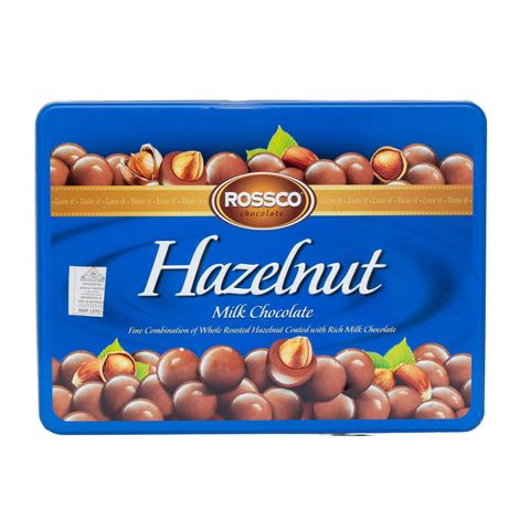 Rossco Chocolate Hazelnut Milk Chocolate Tin 300g delivery in ...