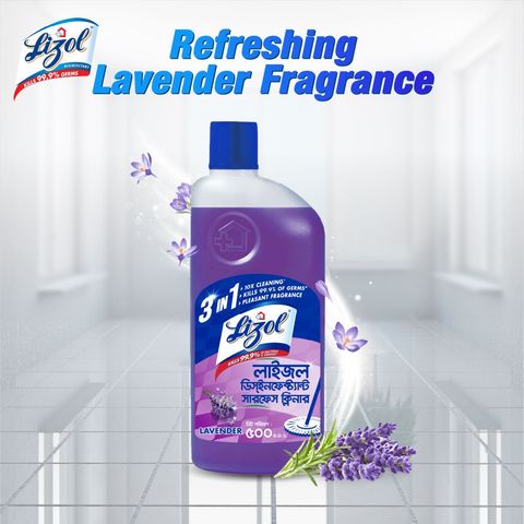 Lizol Disinfectant Surface Cleaner Lavender 500ml delivery in ...