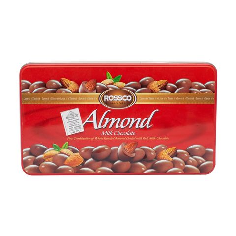 Rossco Chocolate Almond Milk Chocolate Tin 180g delivery in Bangladesh ...