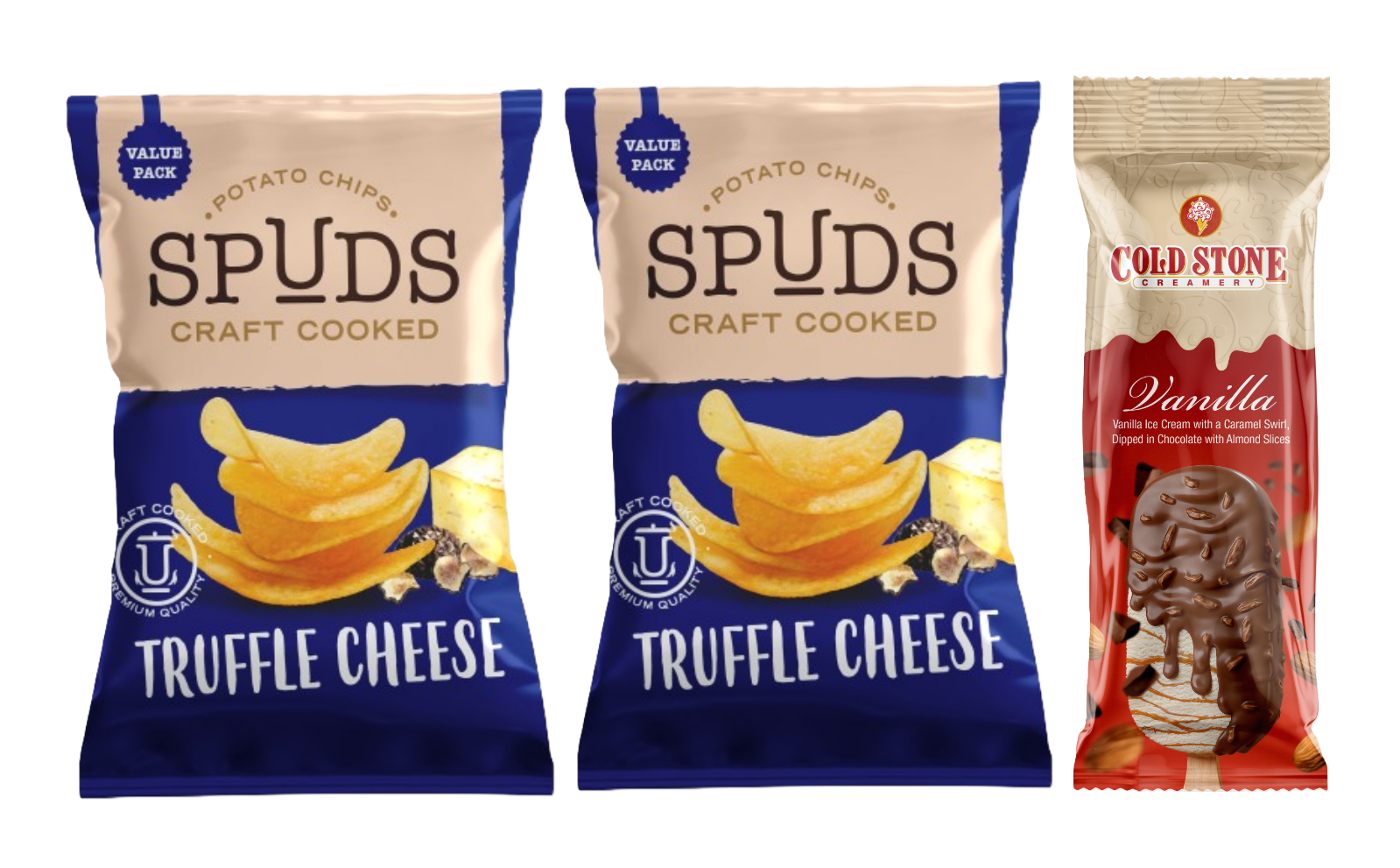 Buy Spuds Craft Cooked - Truffle Cheese 66-76 Gm x2 + Cold Stone ...