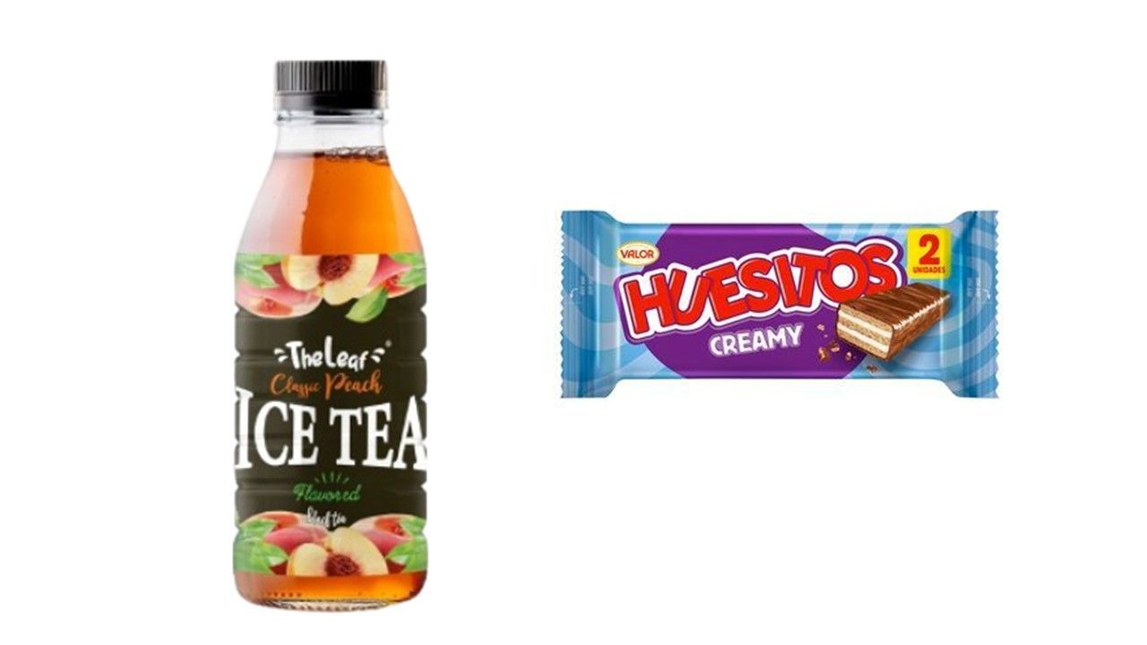 Buy The Leaf Classic Peach Ice Tea 440ml + Huesitos Original Wafer ...