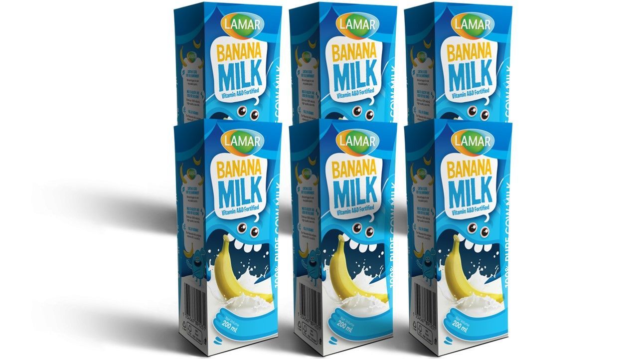 Buy Lamar Banana Flavored Milk 200 Ml X6 Online in Egypt | Talabat Egypt