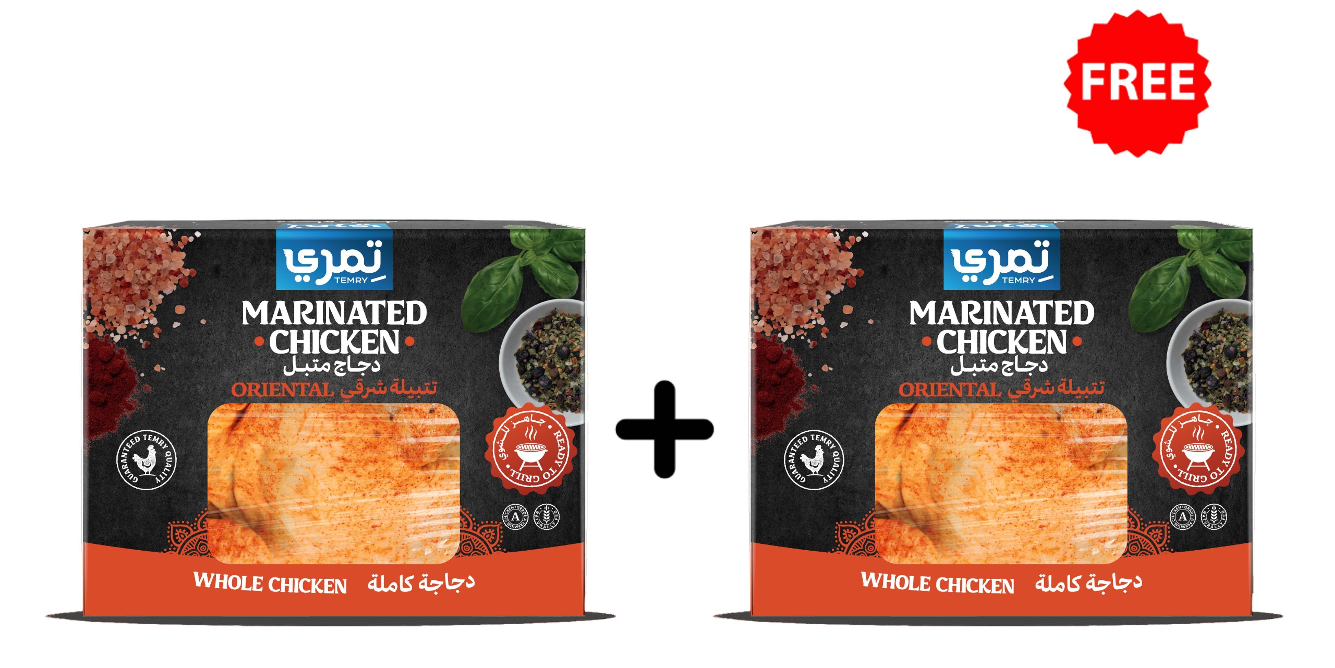 Buy Temry Marinated Whole Chicken Oriental 1000-1100 x2 Online in Egypt ...