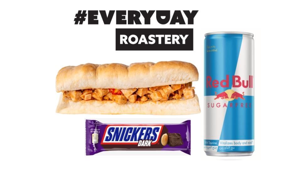 Buy Everyday Roastery BBQ Chicken Sandwich + Red Bull Energy Drink ...