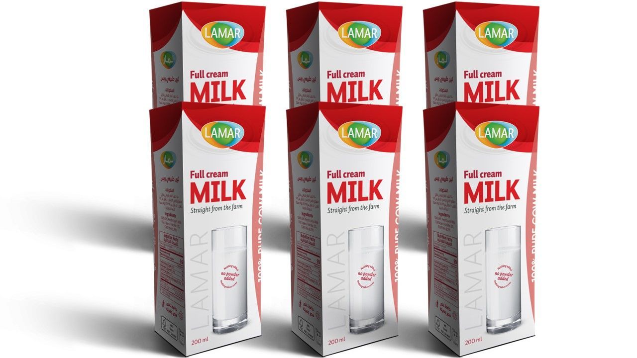 Buy Lamar Full Cream Milk 200 Ml X6 Online in Egypt | Talabat Egypt