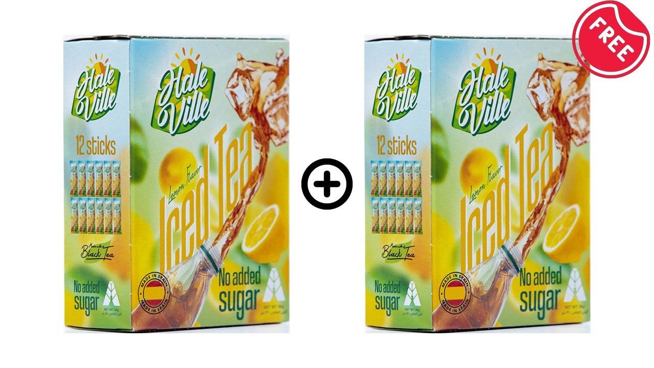 Buy Hale Ville Iced Tea Lemon Flavor 36 Gm x2 Online in Egypt | Talabat ...