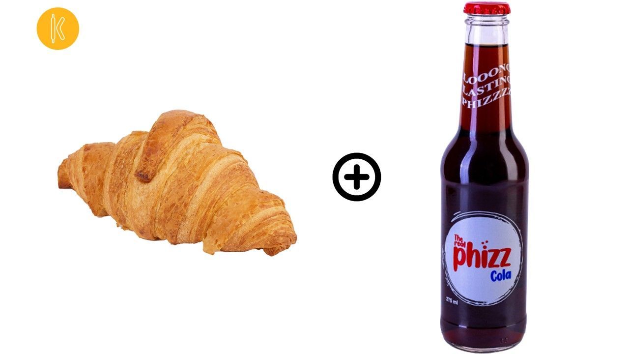 Buy Katchino French Croissant 1 Pc + The Real Phizz Cola 275 Ml Online ...