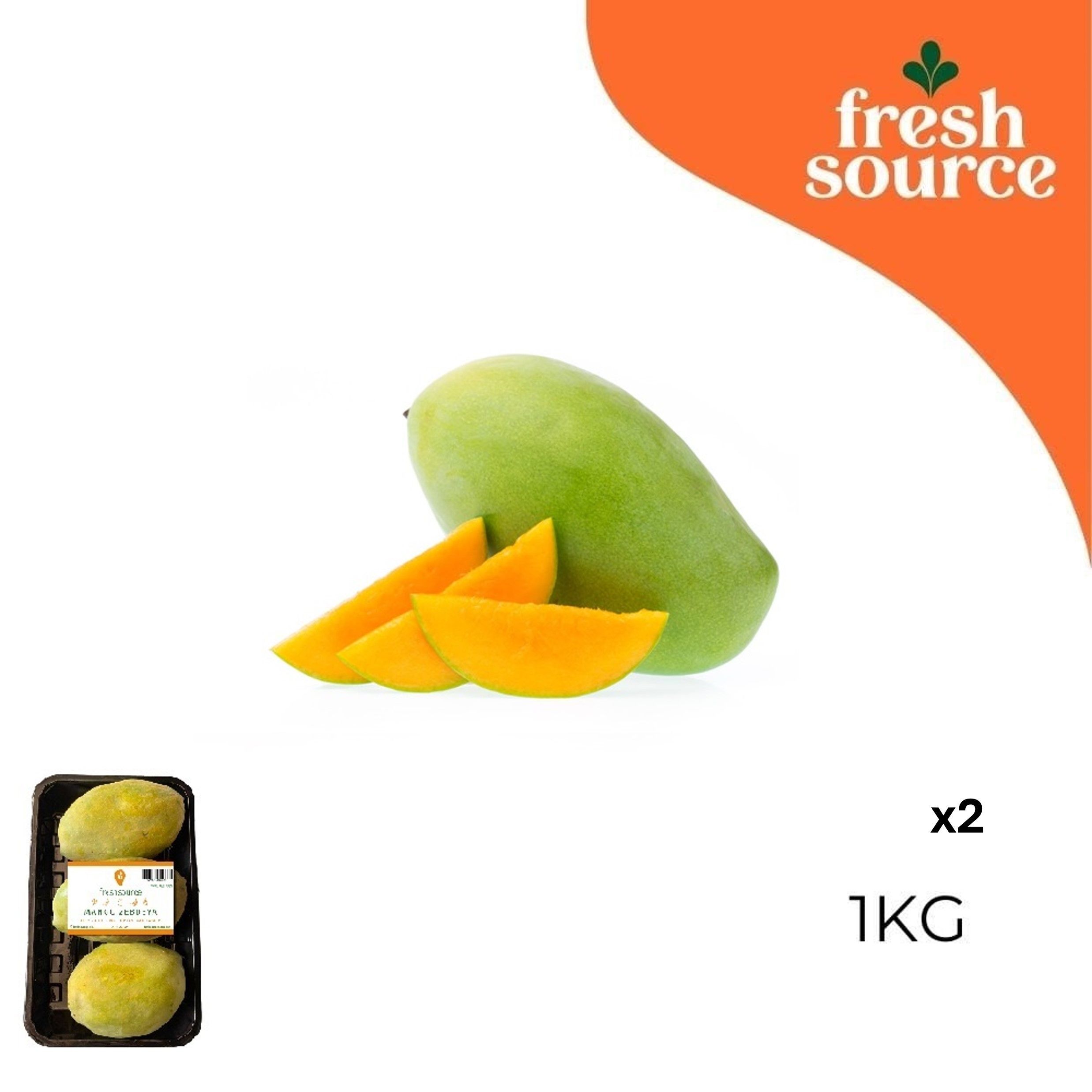 Buy Fresh Source Mango Zibdia 1 Kg x2 Online in Egypt | Talabat Egypt