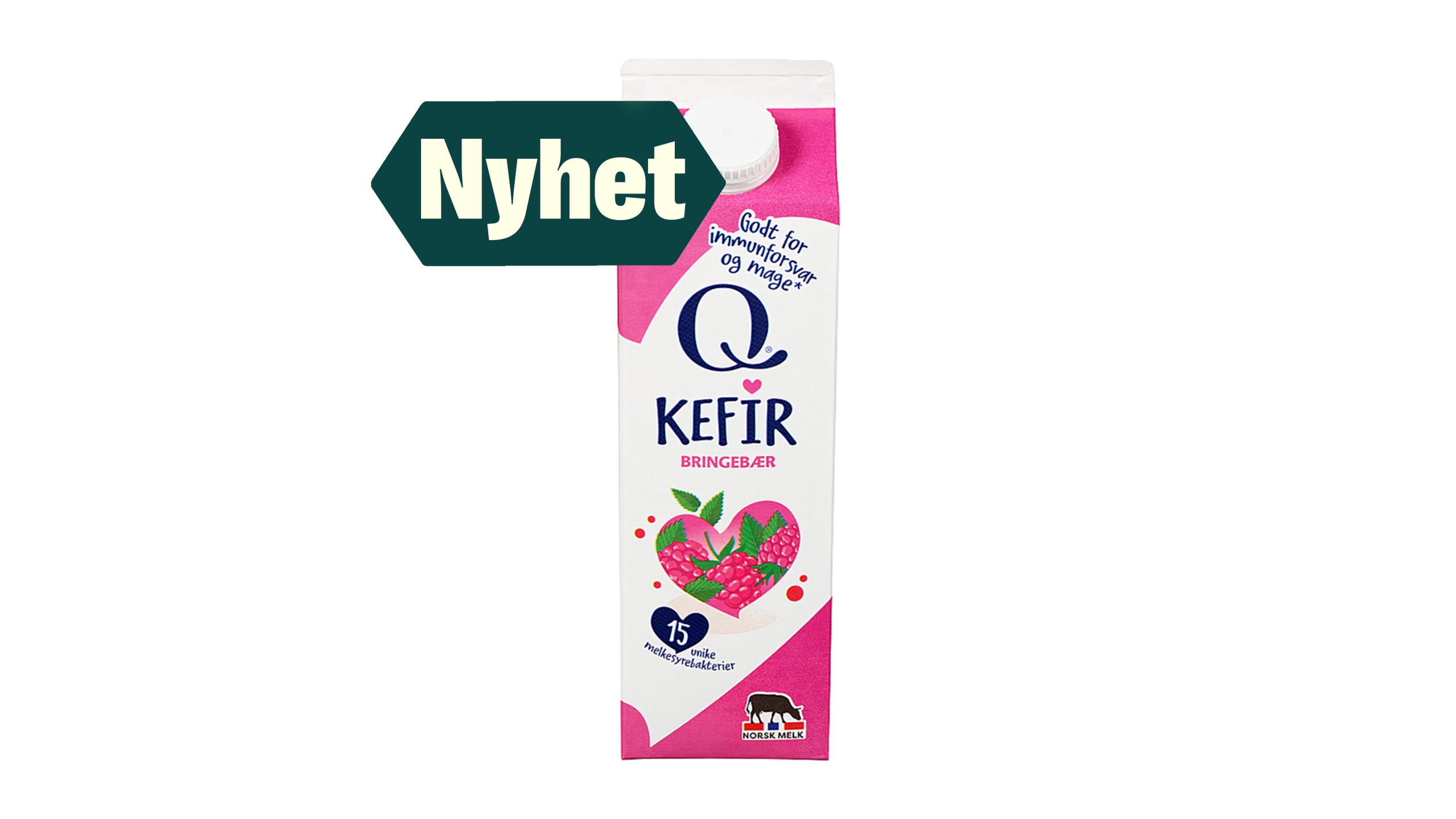 Q Kefir Bringebær | 1l - foodora.no