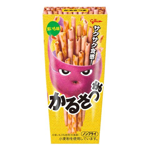 Glico Karusatuma Purple Sweet Potato Stick Snack 36g [Parallel Import] delivery in Hong Kong ...